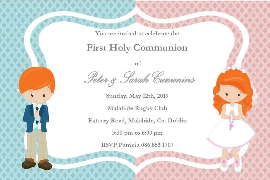 Do It Yourself Communion Invitations