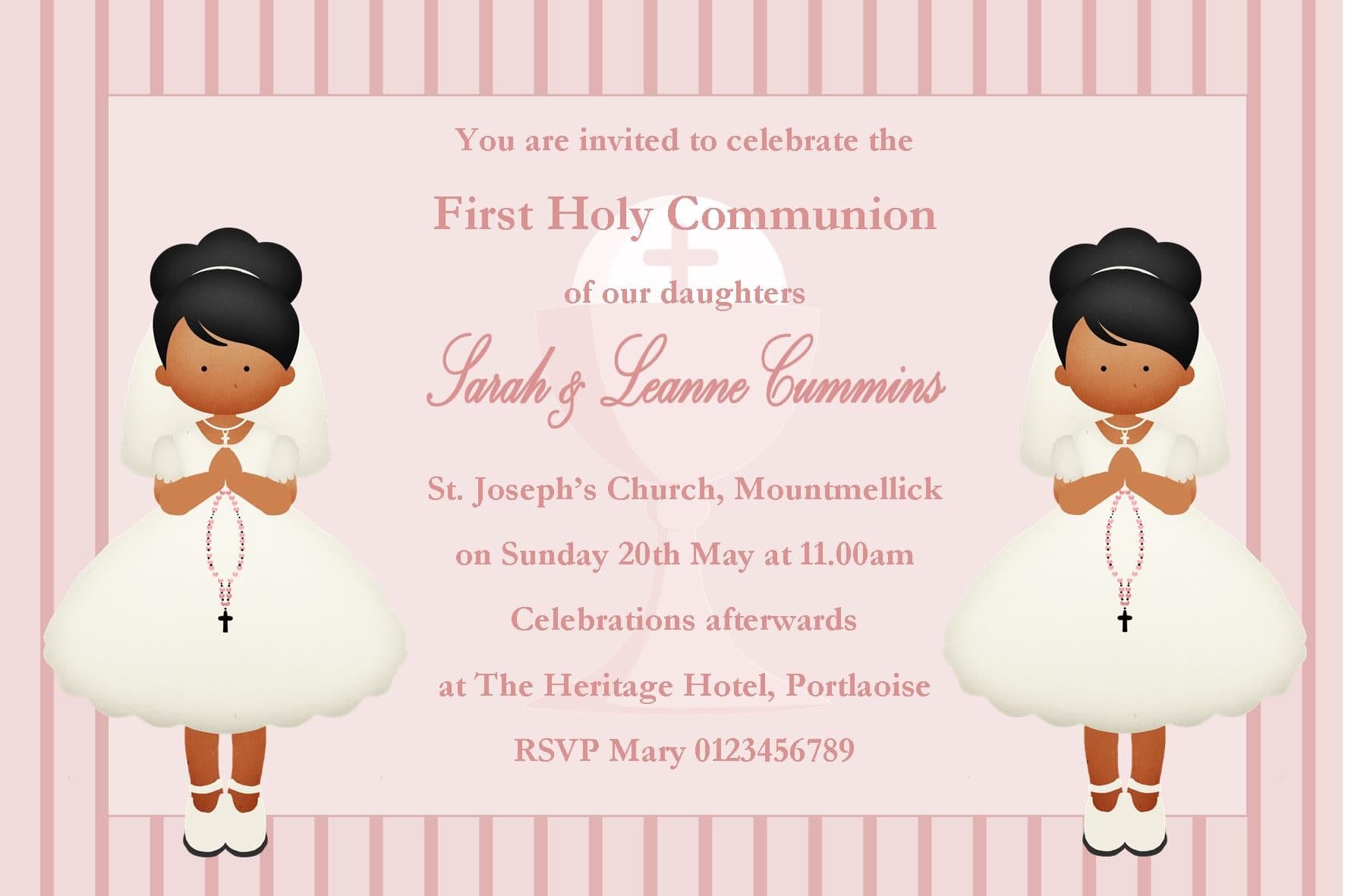 Communion Invitation Wording