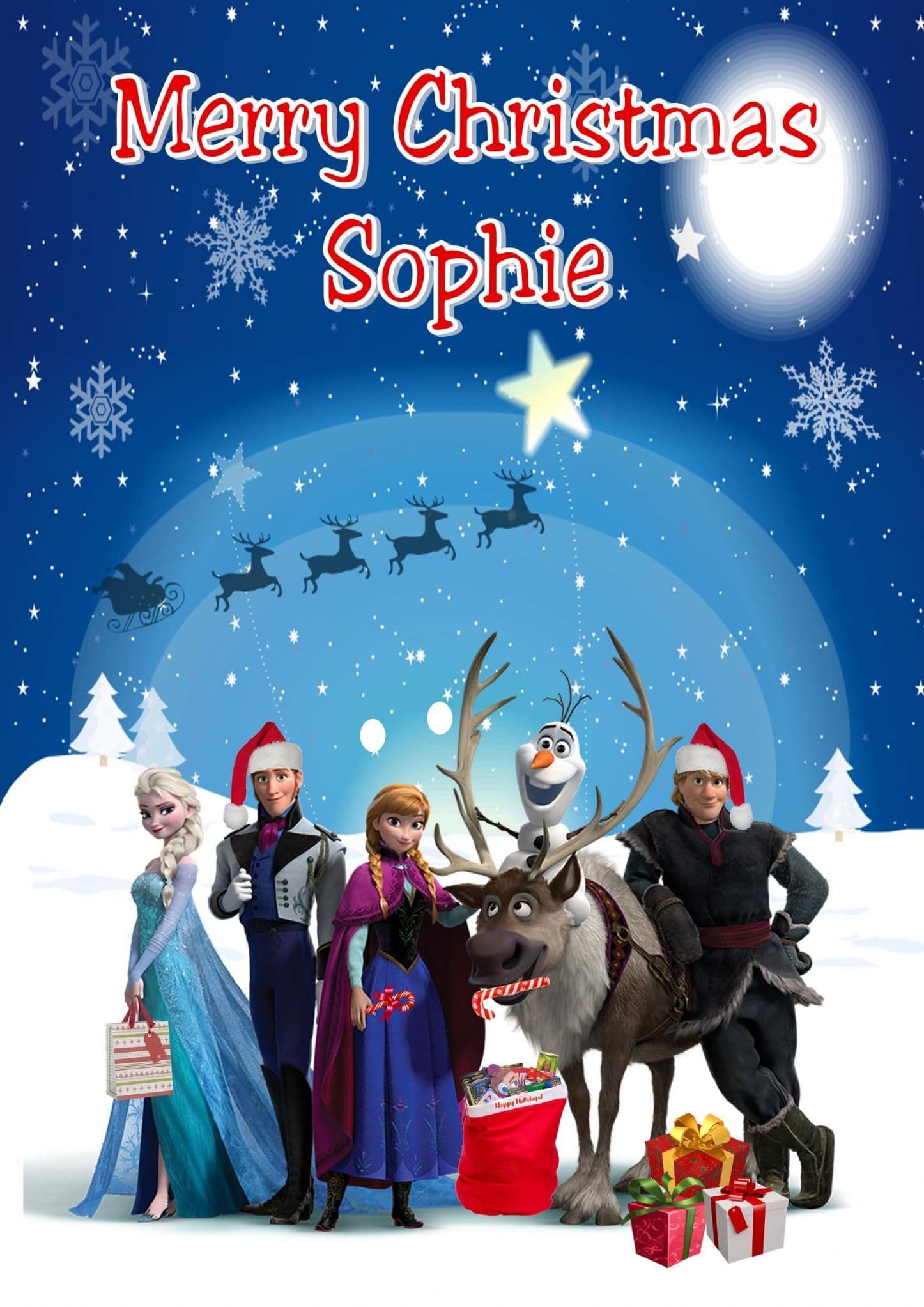 Printable Christmas Cards Frozen Christmas Card With Frozen Swirls