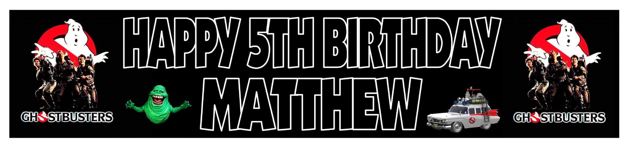 Personalised Ghostbusters Banner