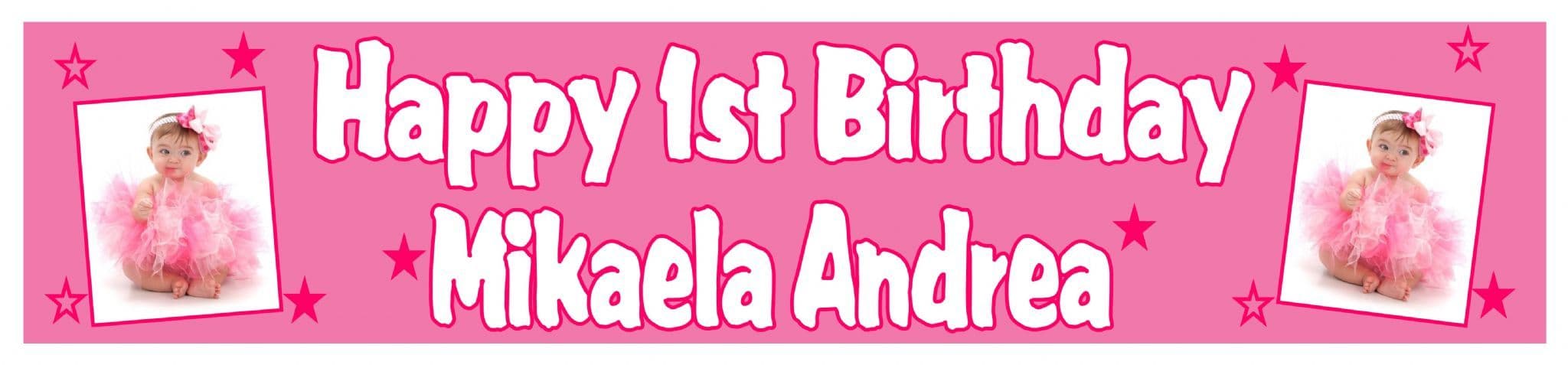 Personalised Girl Photo Banner Design 1