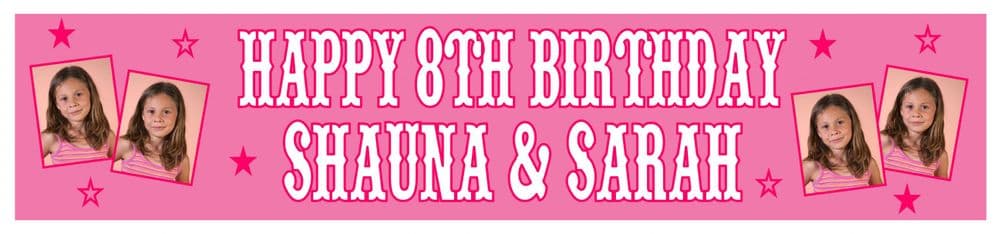 Personalised Girl Photo Banner Design 2
