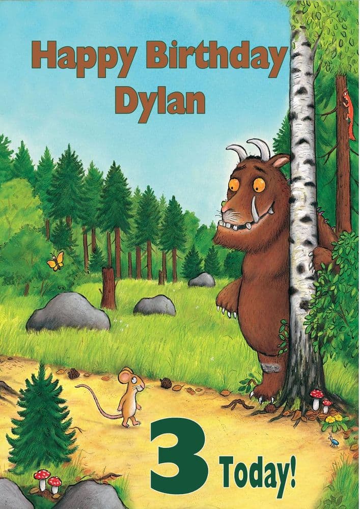 Personalised Gruffalo Birthday Card