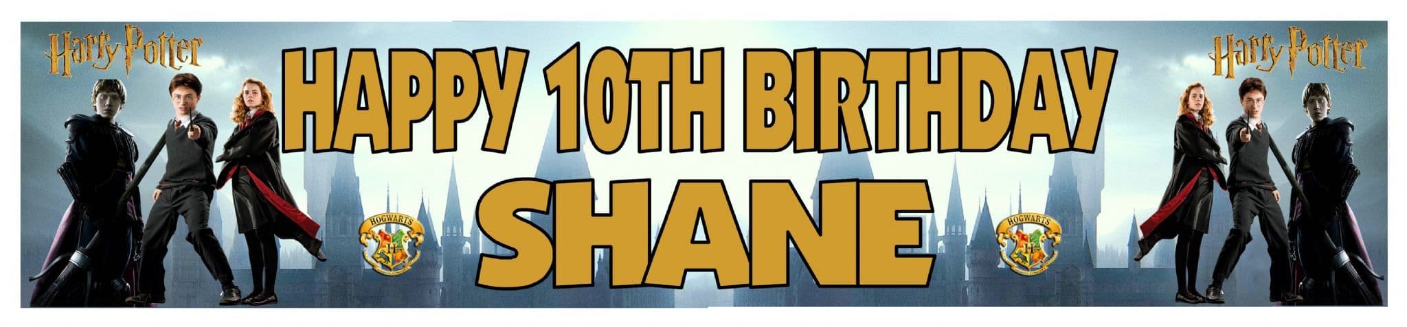 Personalised Harry Potter Banner