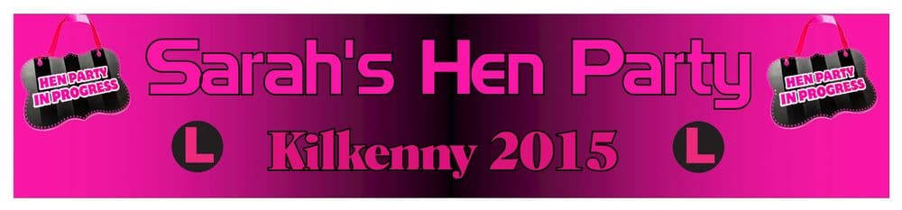 Personalised Hen Party Banner Design 6