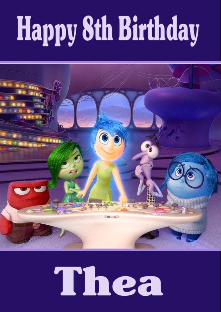 Personalised Inside Out Birthday Card