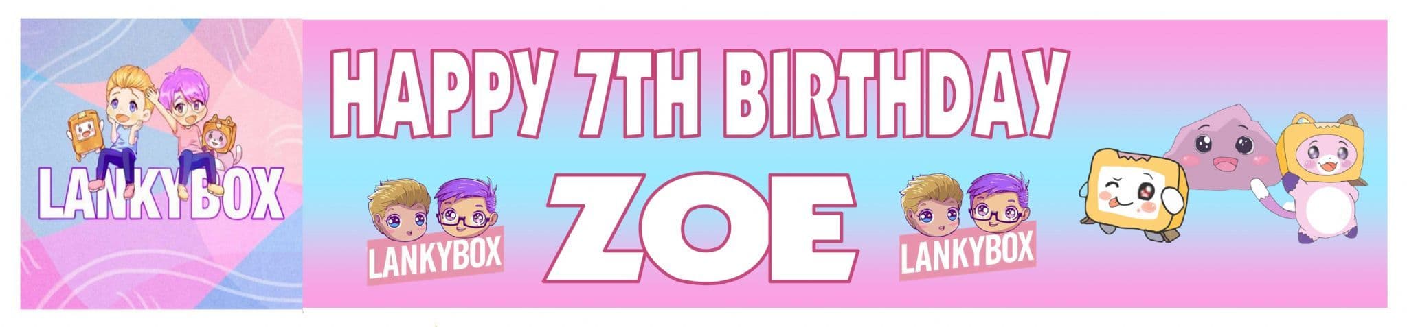 Personalised LankyBox Banner