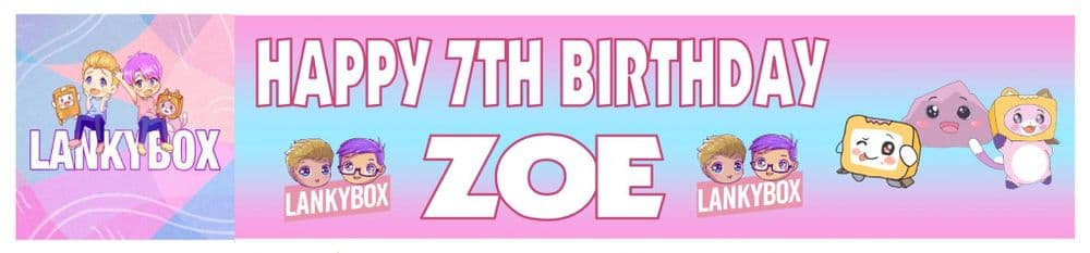 Personalised LankyBox Banner