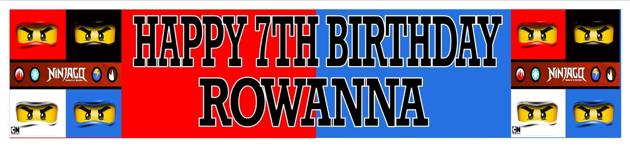 Personalised Lego Ninjago Banner Design 2