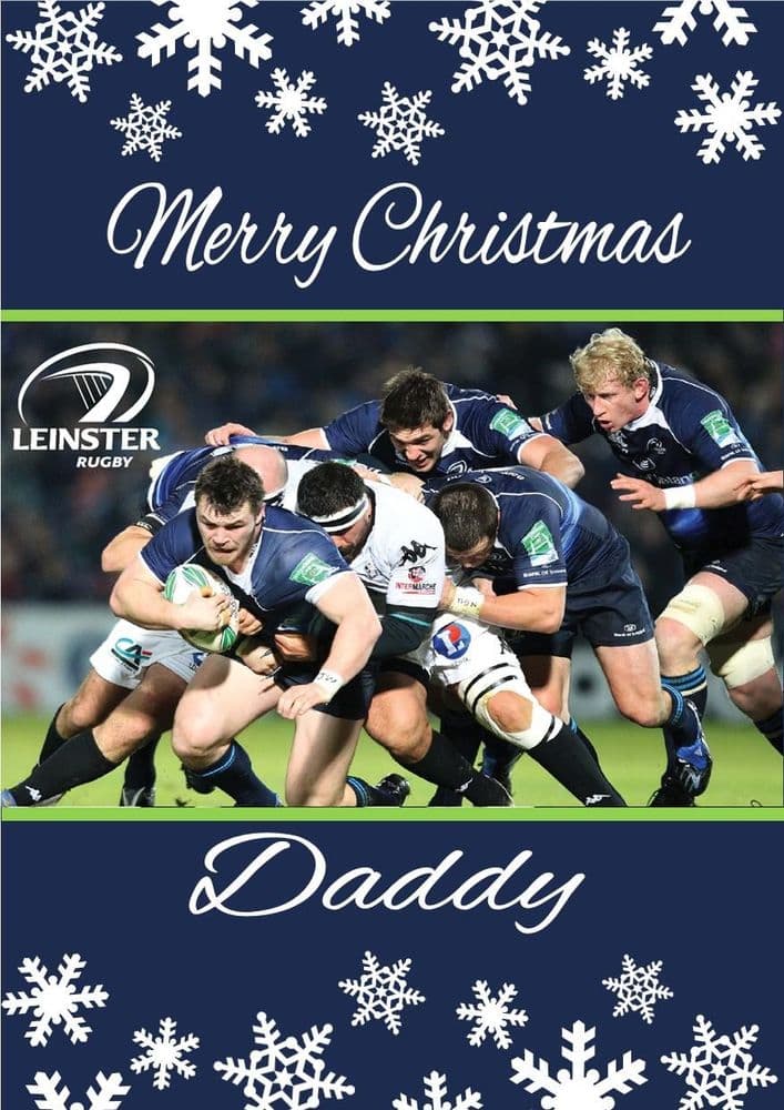 Personalised Leinster Rugby Christmas Card
