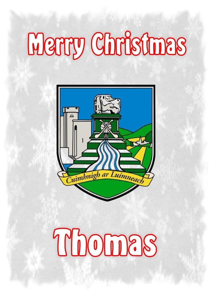 Personalised Limerick Crest Christmas Card