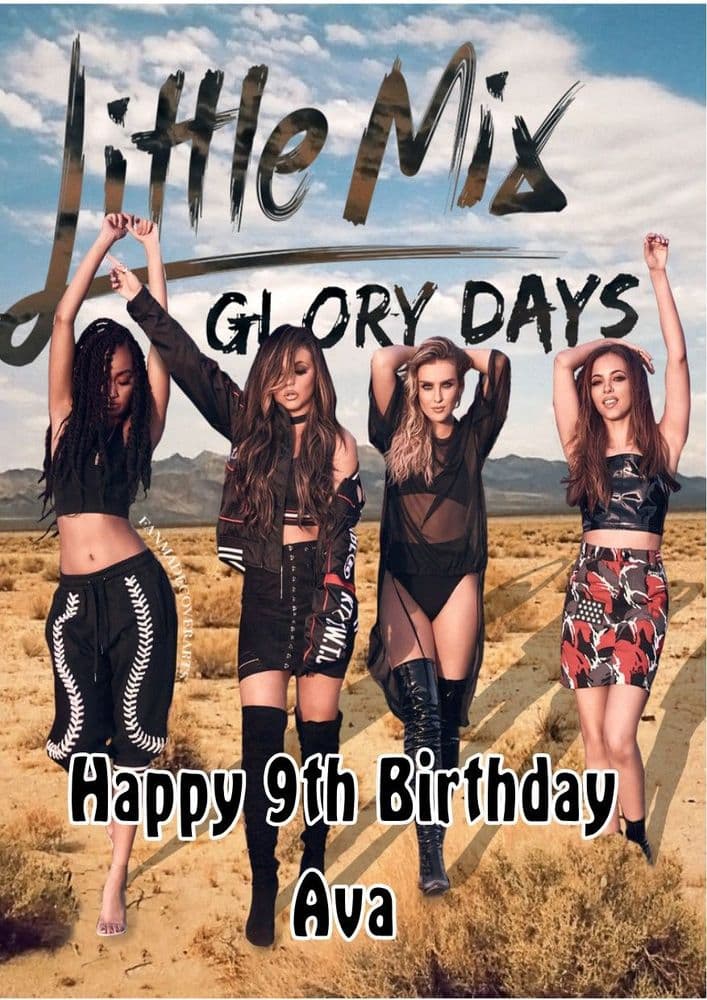 Personalised Little Mix Birthday Card