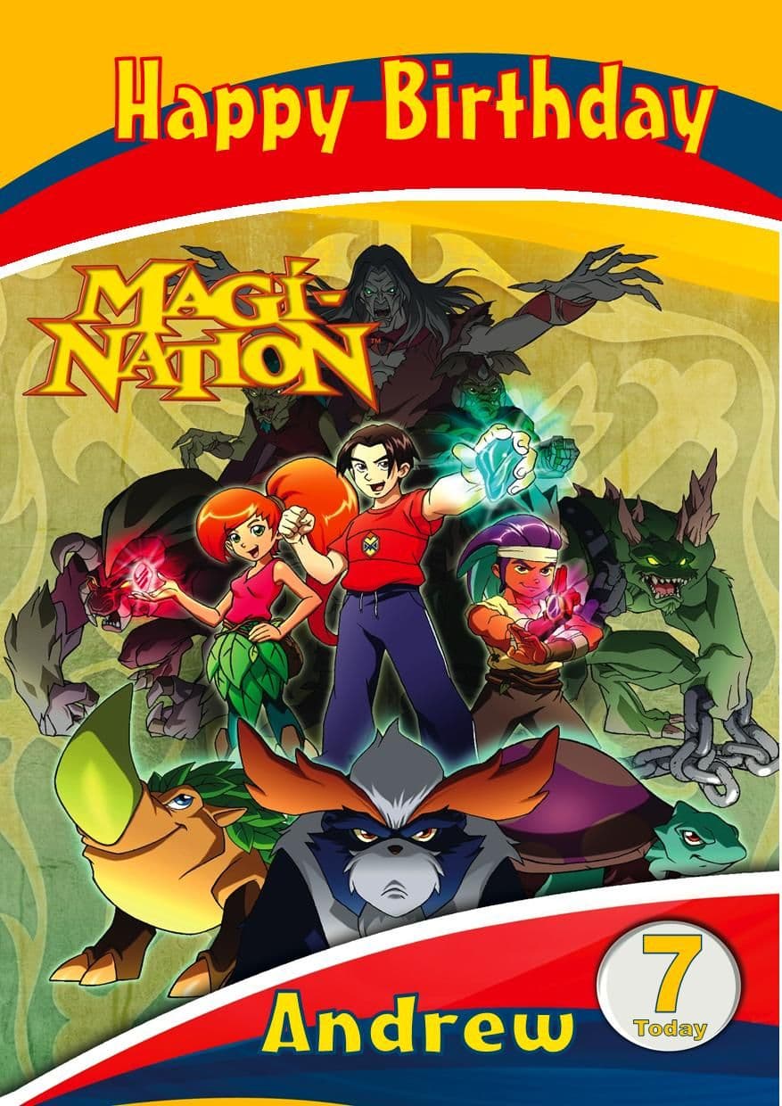 Personalised Magi Nation Birthday Card