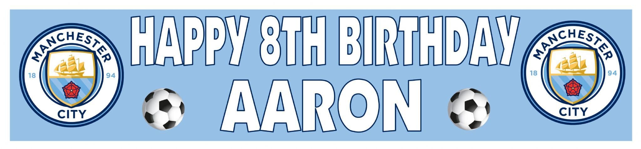 Personalised Manchester City Banner