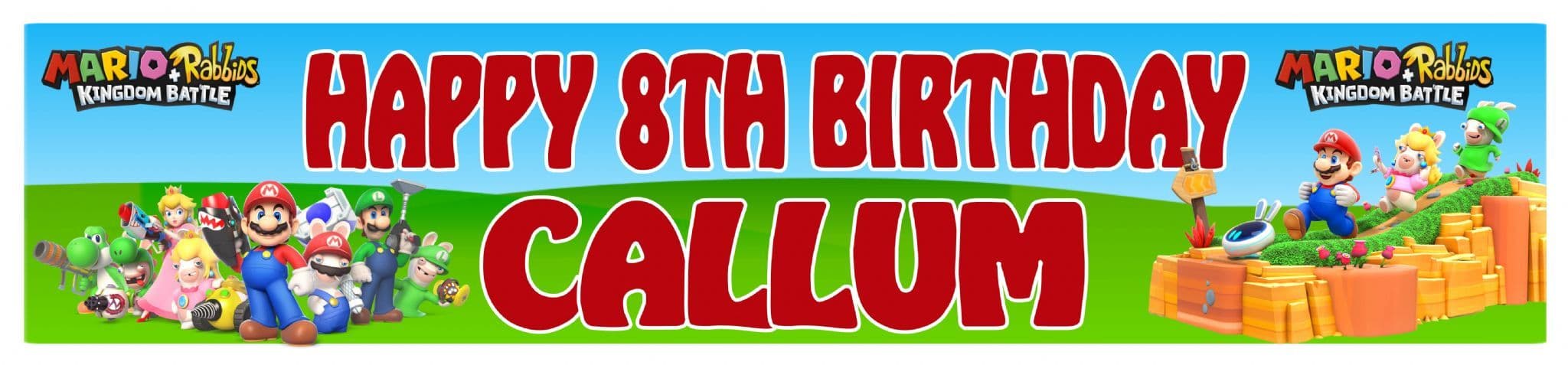 Personalised Mario & Rabbids Kingdom Battle Banner