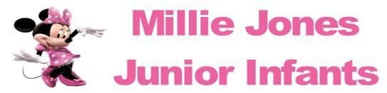 Personalised Minnie Mouse Pencil Sticker