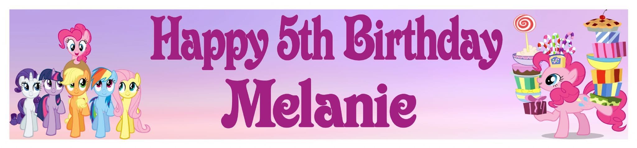 Personalised My Little Pony Banner