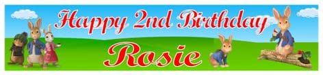 Personalised Peter Rabbit Banner Design 2