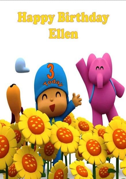 Personalised Pocoyo Birthday Card