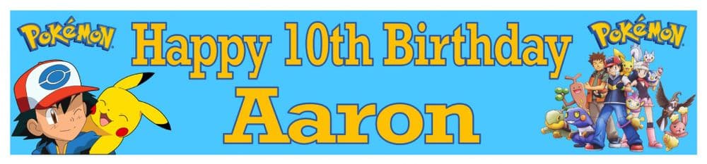 Personalised Pokemon Banner