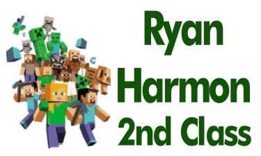 Personalised Rectangle Minecraft School Book Stickers