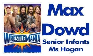 Personalised Rectangle WWE Wrestlemania Wrestlers School Book Stickers