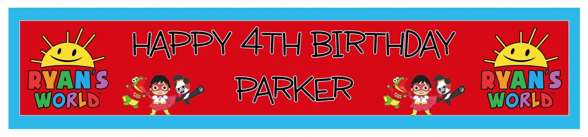 Personalised Ryan s World Banner
