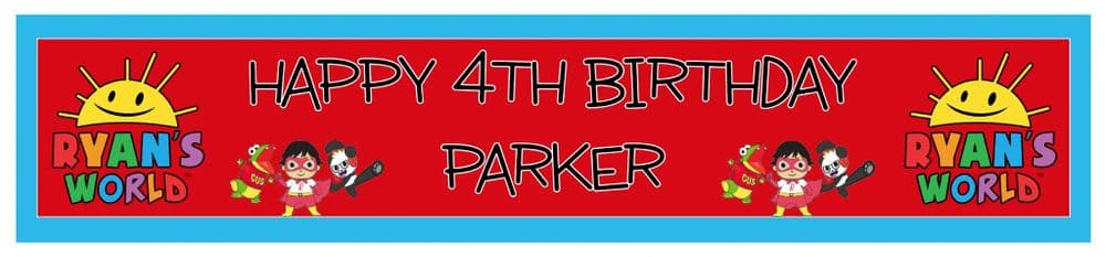 Personalised Ryan s World Banner