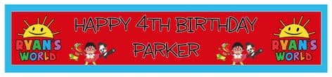 Personalised Ryan s World Banner