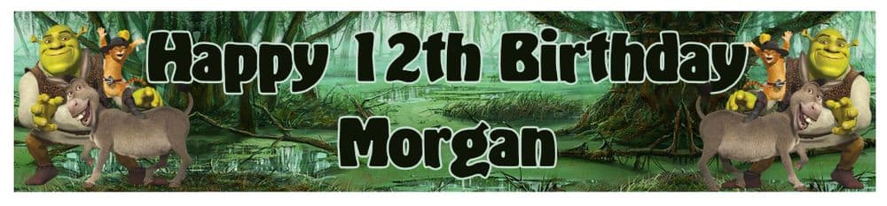 Personalised Shrek Banner