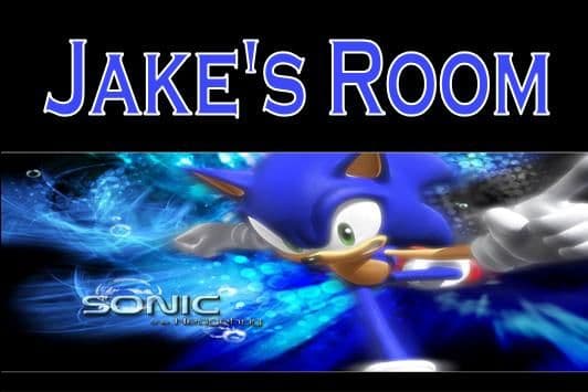 Personalised Sonic the Hedgehog Door Plaque