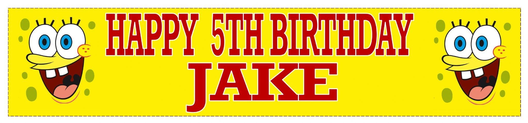 Personalised Spongebob Banner