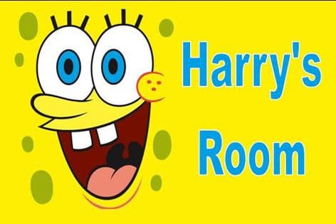 Personalised Spongebob Squarepants Door Plaque