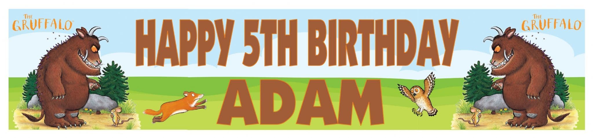 Personalised The Gruffalo Banner