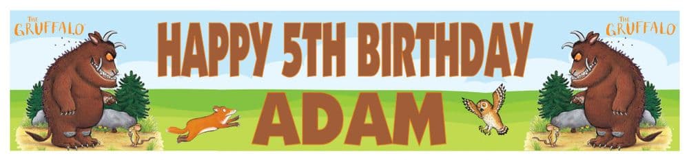 Personalised The Gruffalo Banner
