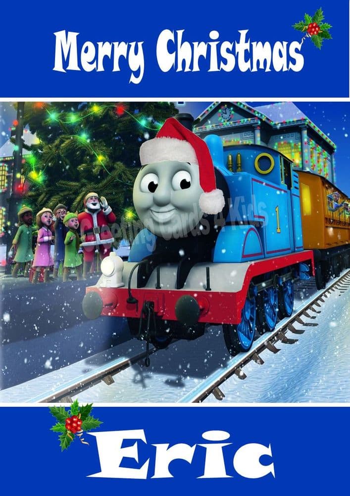 Personalised Thomas The Tank Engine Christmas Card 1