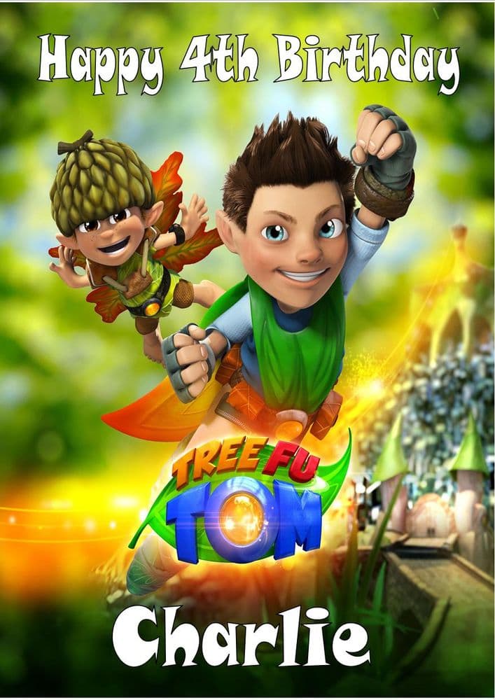 Personalised Tree Fu Tom Birthday Card