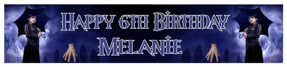 Personalised Wednesday Banner