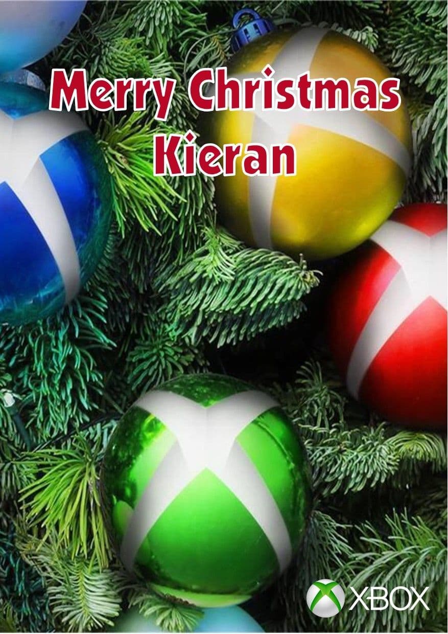 Personalised Xbox Theme Christmas Card
