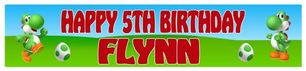 Personalised Yoshi Banner