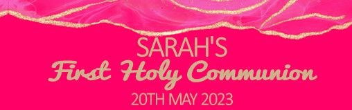 Pink & Gold Communion Chocolate Candy Bar Wrapper