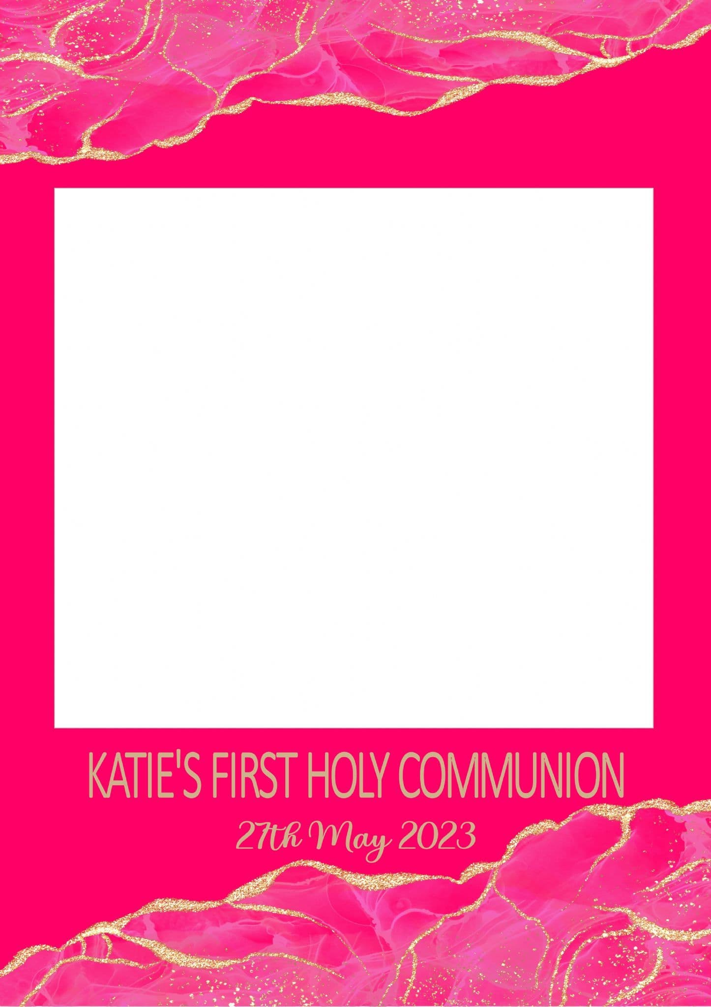 Pink & Gold Selfie Frame