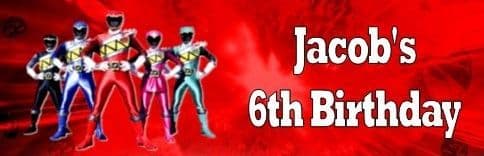 Power Rangers Chocolate Candy Bar Wrapper