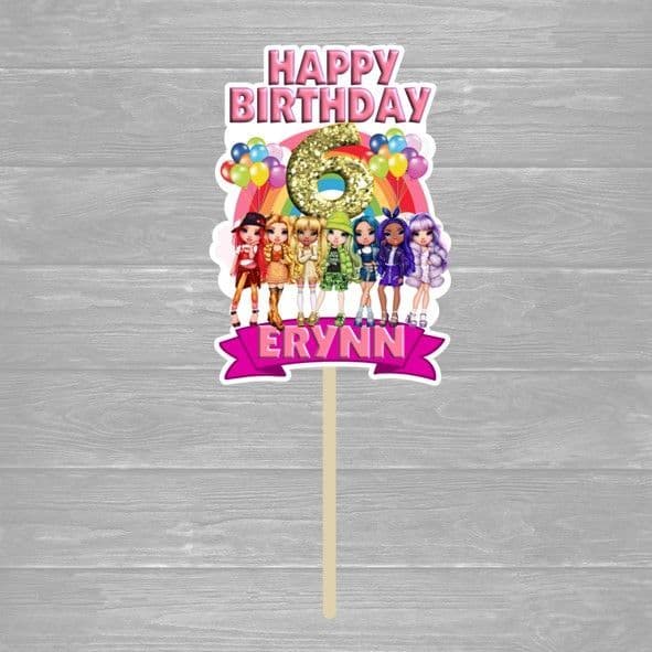 Rainbow High Cake Topper