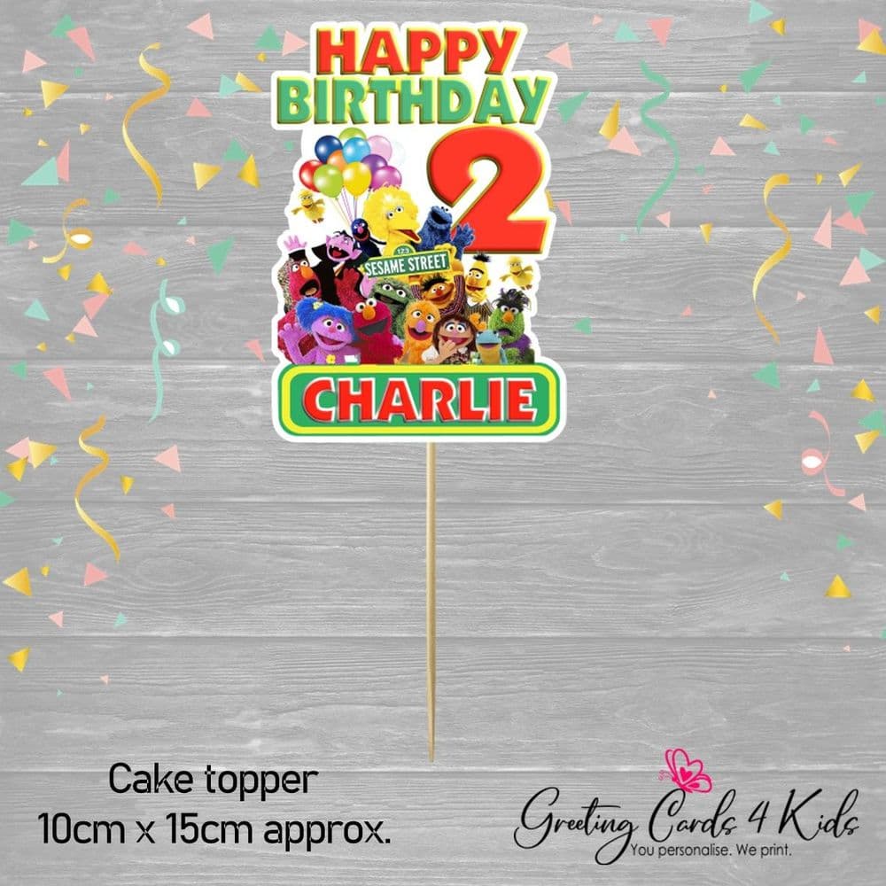 Sesame Street Cake Topper