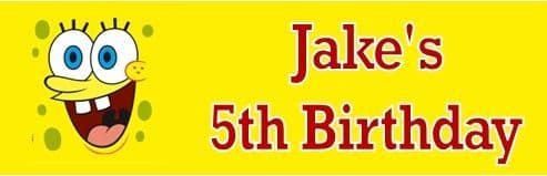 Sponge Bob Chocolate Candy Bar Wrapper