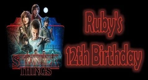 Stranger Things Chocolate Candy Bar Wrapper