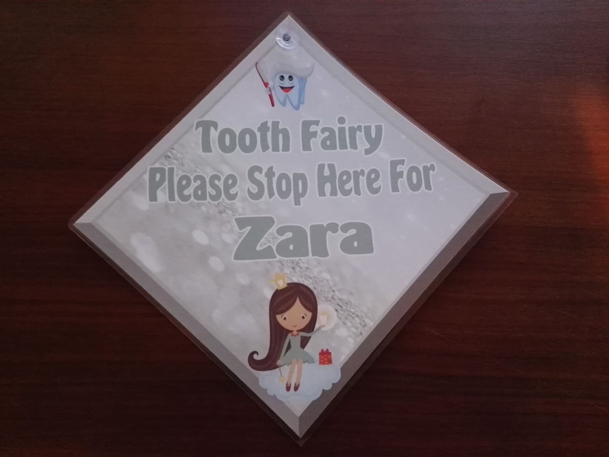 Tooth Fairy Stop Here Window Sign