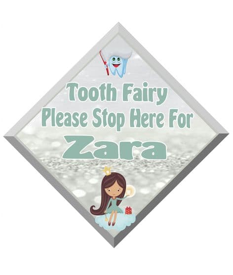 Tooth Fairy Stop Here Window Sign