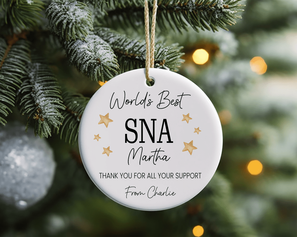 World s Best SNA Stars Acrylic Christmas Ornament Decoration